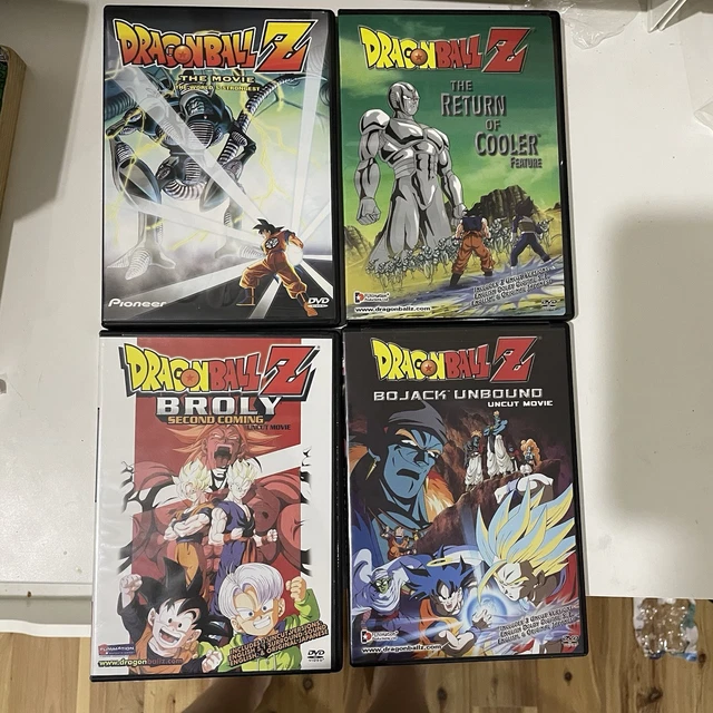 DRAGON BALL Z movie dvd lot 4 movies tested and working. Including ...