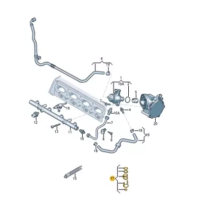 ORIGINAL AUDI VW A6 Avant Reparatursatz für Ventileinheit 06M998907A ...