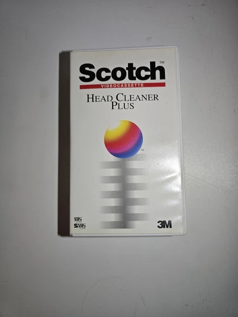 3M SCOTCH VIDEO Cassette Head Cleaner Plus VHS SVHS Cleaning Tape £17. ...