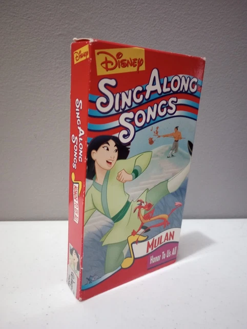 DISNEYS SING ALONG Songs Kids VHS Tape Mulan Honor To Us All 1998 ...