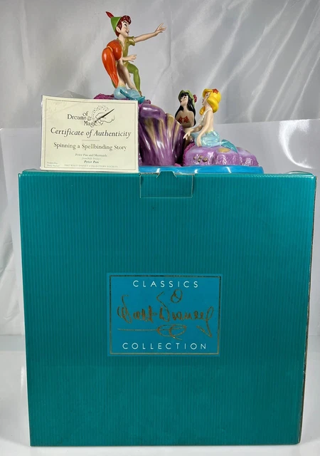 WDCC DISNEY CLASSICS Peter Pan & The Mermaids Spinning A Spellbinding ...
