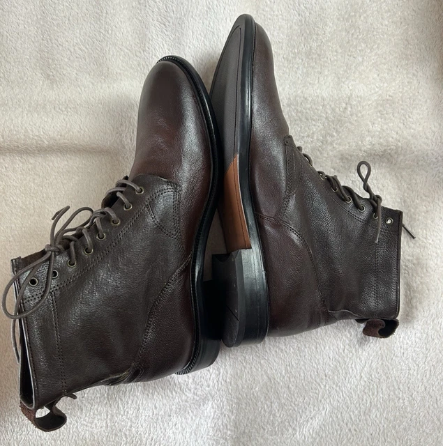 HUDSON CRAIGHOUSE BROWN Leather Men's Boots Size 11 BNWB £45.91 ...