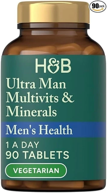 HB ULTRA MAN Multivitamins & Minerals, Men's Health, 90 Tablets ...