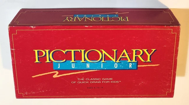 PICTIONARY JUNIOR - Vintage 1993 - Complete Classic Game of Quick Draw ...