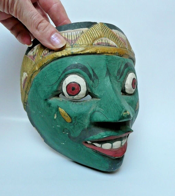 ANTIQUE HANDPAINTED WAYANG Topeng Javanese Java Indonesia Dance Theatre ...