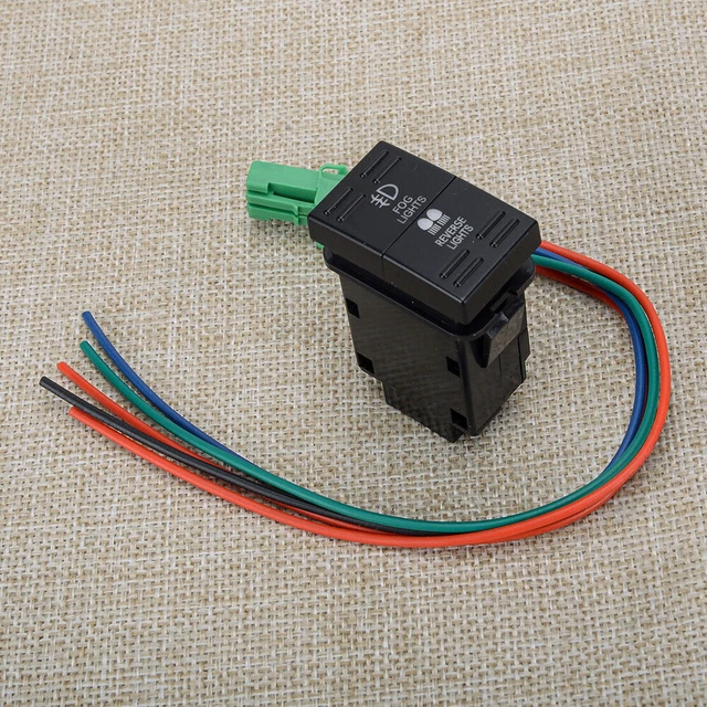 DUAL REVERSE FOG Lights Push Button Switch Fit For Ford Ranger PX Mazda ...