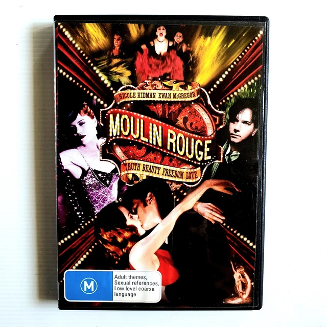 MOULIN ROUGE DVD 2001 Romance, Ewan McGregor, Nicole Kidman, Region 4 ...