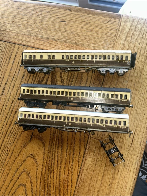 OO GAUGE GWR Scratch Built/kit Built Coaches X 3 £1.16 - PicClick UK