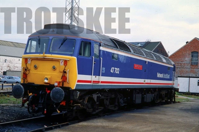 35MM SLIDE BR British Rail Diesel Loco Class 47 47702 1990 Original £4. ...