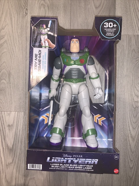 DISNEY PIXAR BUZZ Lightyear Figure with Laser Blade Lights and Sounds £ ...