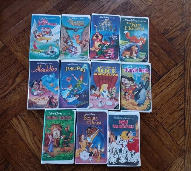 DISNEY CLASSICS BLACK Diamond VHS Tapes 11 MOVIES 90s Nostalgia ...