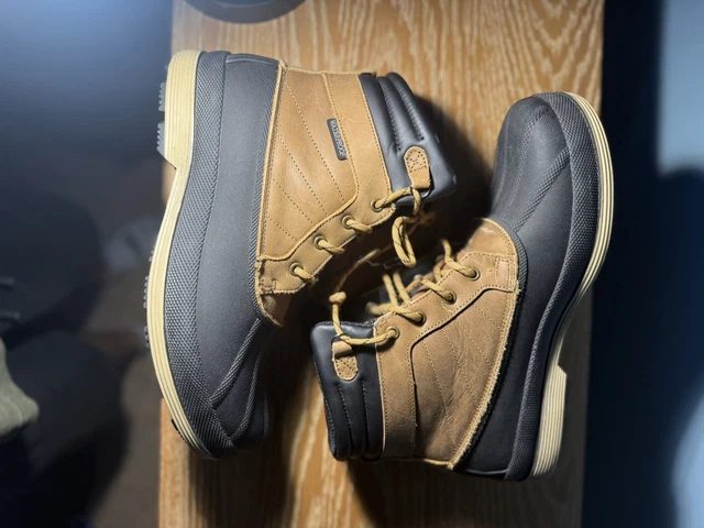 SKECHERS FOR WORK Men's Duck Rain Slip Resistant Boot Thinsulate Memory ...