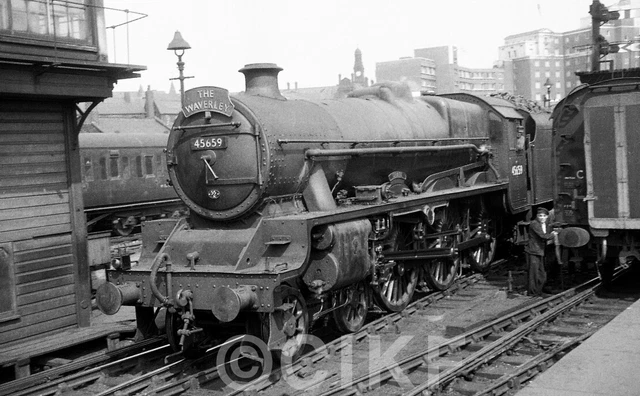 RAILWAY B/W Negative 35mm LMS 45659 Leeds City, c1950's. £6.44 ...