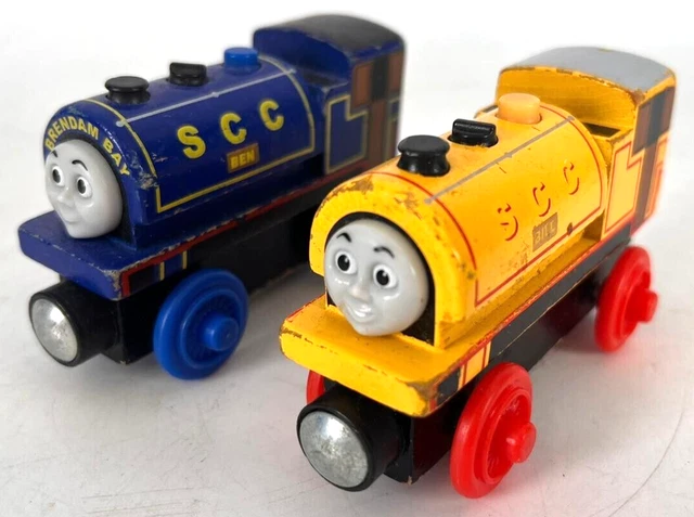 THOMAS THE TANK Engine Figures Bill And Ben Blue Yellow Railway Trains ...