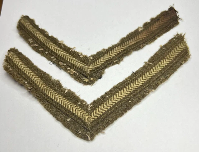 WW2 BRITISH ARMY Lance Corporal Rank Strip Pair 180 x 18 mm EUR 35,98 ...