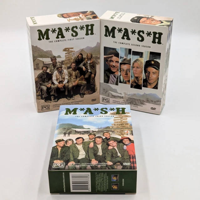 MASH COMPLETE SEASON 1, 2 & 3 DVD Sets Classic TV Series $17.50 - PicClick AU