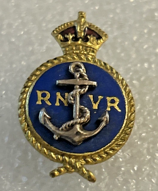 BRITISH ROYAL NAVAL Volunteer Reserve RNVR - Enamel Lapel Badge - JR ...