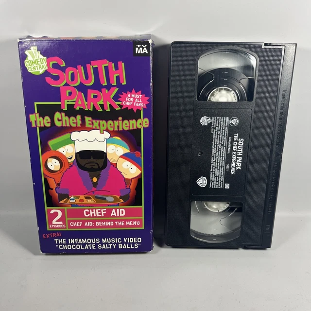 SOUTH PARK THE Chef Experience VHS 2000 Chef Aid Chocolate Salty Balls ...