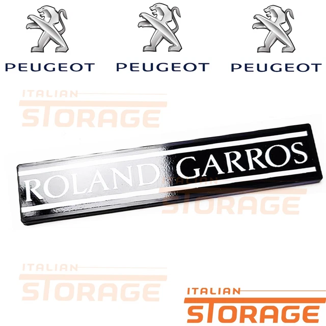PEUGEOT 205 LOGO Autocollant Écrit Orrnement Roland Garros Neuf ...