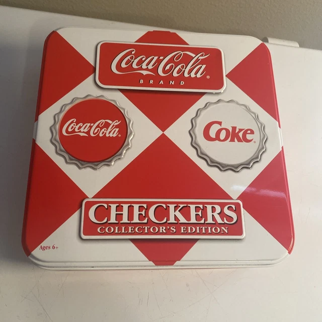 COCA-COLA HAND SCULPTED 2003 Checkers Board Game Collector's Edition £ ...