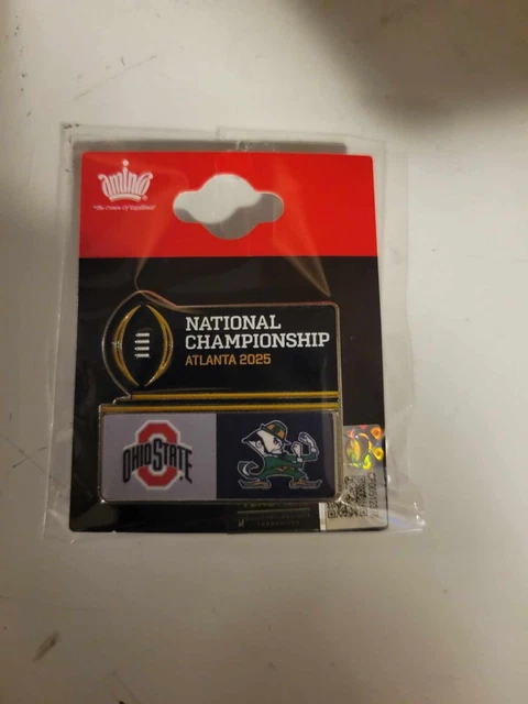 2024-2025 NATIONAL CHAMPIONSHIP Ohio State Notre Dame CFP Aminco Lapel ...