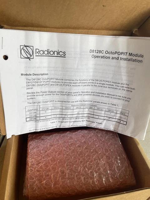 MODULE D'EXTENSION RADIONICS 8128D OctoPOPIT Bosch EUR 109,69 - PicClick FR