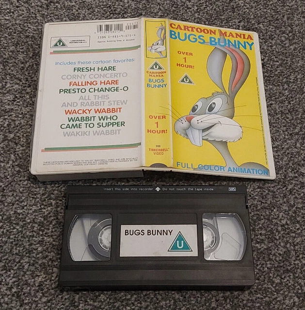 BUGS BUNNY CARTOON Mania Over 1 Hour Pal Vhs Video Kids Children £9.50 ...