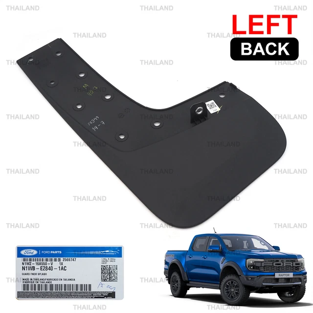 FOR FORD RANGER Raptor Next-Gen 2023 - 25 Rear Left Splash Mud Guard ...