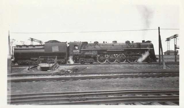 ORIGINAL 1944 PHOTOGRAPH of Canadian National Steam Locomotive 6175 ...