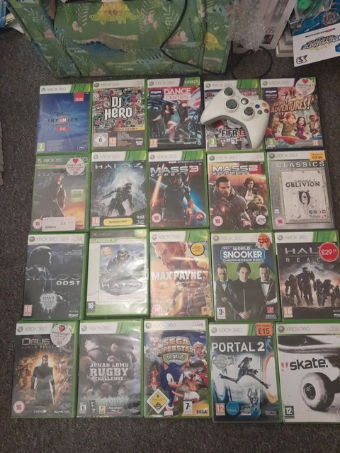 20 XBOX 360 Games Bundle Controller Included Sonic Halo Mass Effect ...