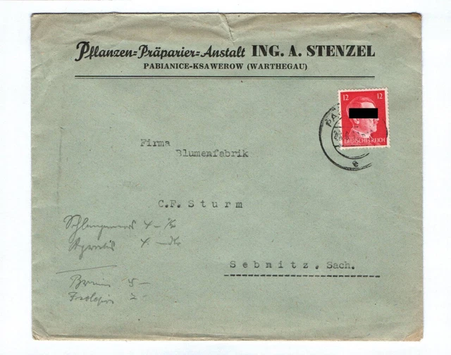 LETTER PLANTS PRÄPERIER Institute Stenzel Posen 1942 $8.89 - PicClick AU