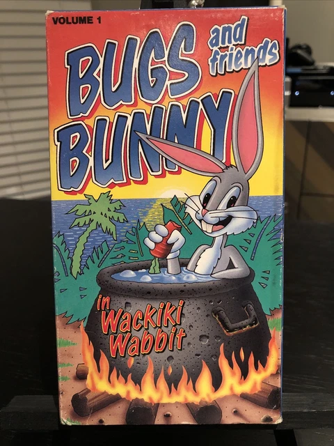 BUGS BUNNY AND Friends: Wackiki Wabbit (VHS, 1990) RARO, Warner Bros, 4 ...