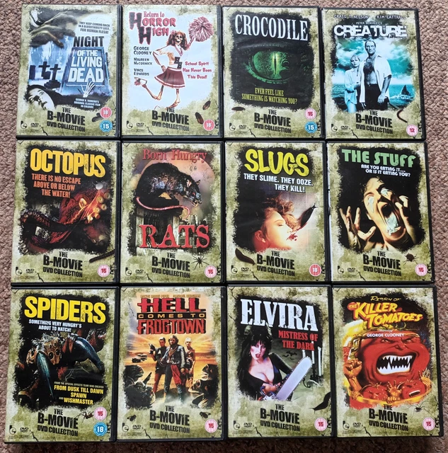 12 RARE B -Movie DVD collection sci-fi horror cult bundle Elvira Killer ...