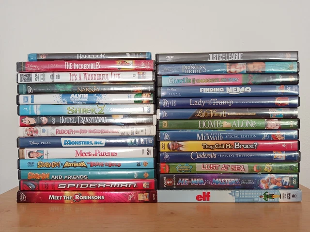 DISNEY-PIXAR-DREAMWORKS-SONY-WB-KIDS FAMILY ANIMATION DVD Lot Bundle ...