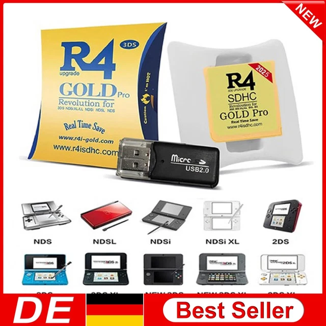 2025 VERSION R4 Gold Pro SDHC R4i Card For DS/3DS/2DS Revolution ...