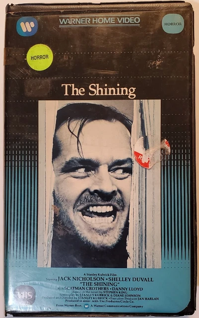 THE SHINING 1980 Vhs Horror Warner Home Video Clamshell *Rare & Tested ...