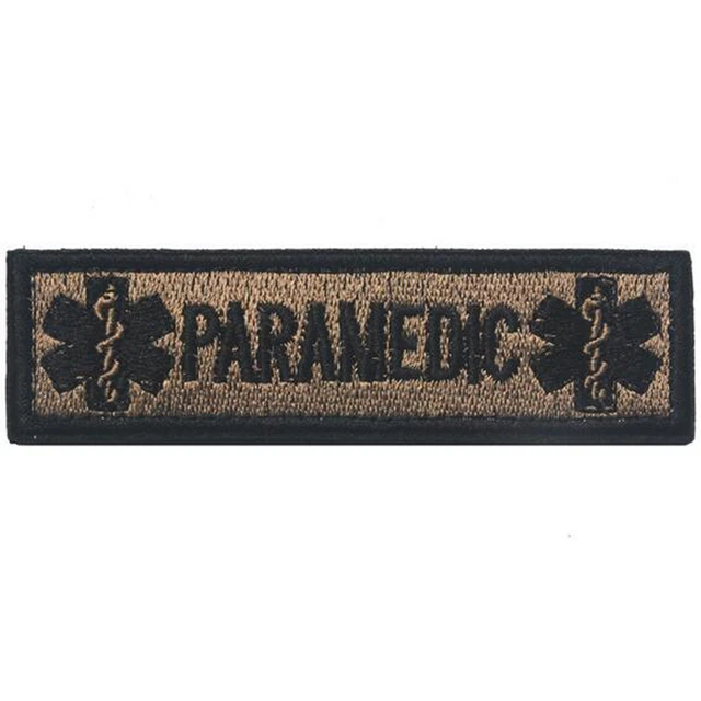 PARAMEDIC TAB MEDIC EMT EMS STAR of LIFE MILITRAY HOOK&LOOP PATCH ...