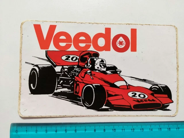 ADESIVO VEEDOL FORMULA 1 STICKER AUTOCOLLANT VINTAGE 80s ORIGINAL EUR 8 ...