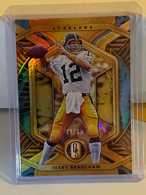 TERRY BRADSHAW #85 2021 Panini Gold Standard, #20/75 Steelers EUR 33,12 ...