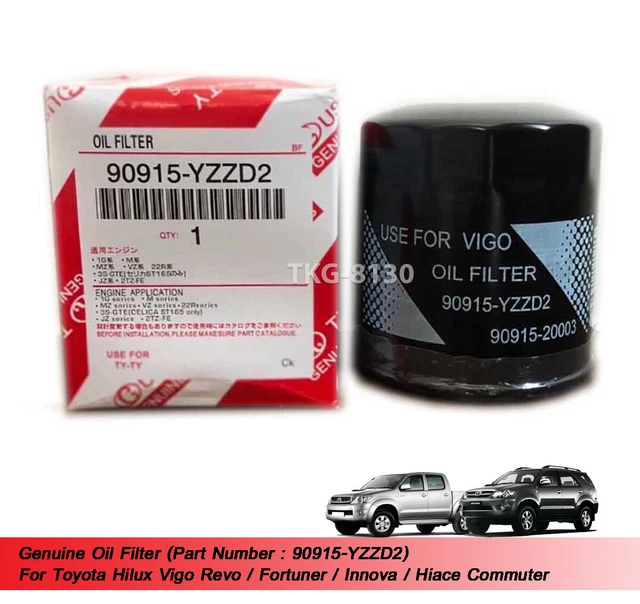 GENUINE OIL FILTER Use For Toyota Hilux Vigo Revo Fortuner Innova Hiace ...