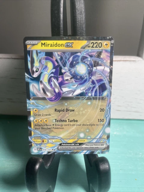 POKÉMON TCG MIRAIDON ex SV03: Obsidian Flames 079/197 Holo Double Rare ...