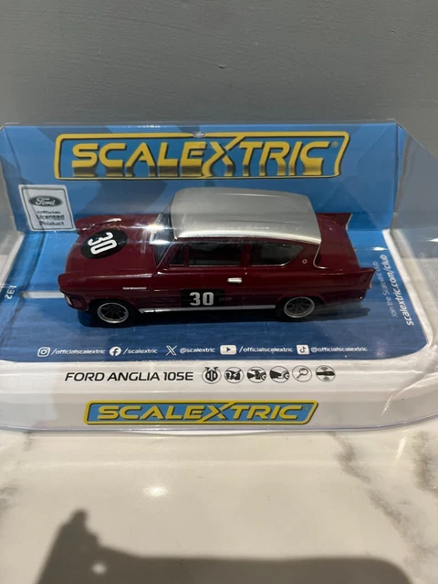 SCALEXTRIC C4546 FORD Anglia 105E - Broadspeed John Fitzpatrick 1:32 B ...