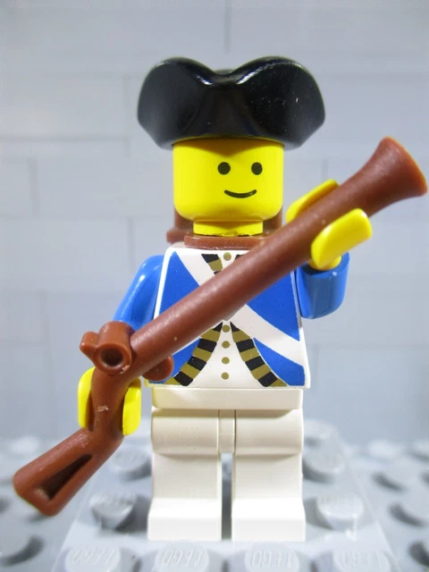 LEGO PIRATES MINIFIGURE Imperial Soldier Bluecoat British Musket ...