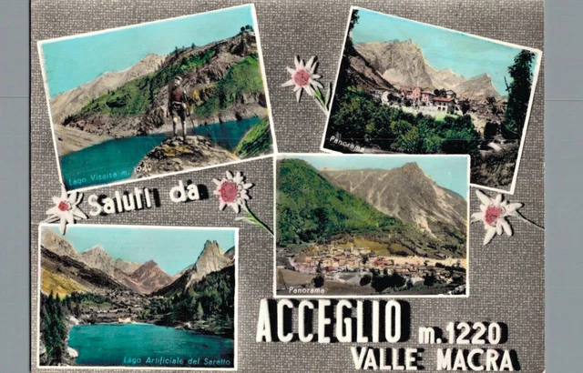 CUNEO ACCEGLIO VALLE Macra saluti da spedita f. grande EUR 5,00 ...