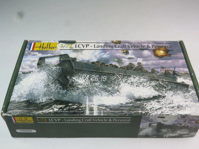 HELLER 1/72 SCALE Model Kit LCVP Landing Craft Vehicle & Personnel EUR ...
