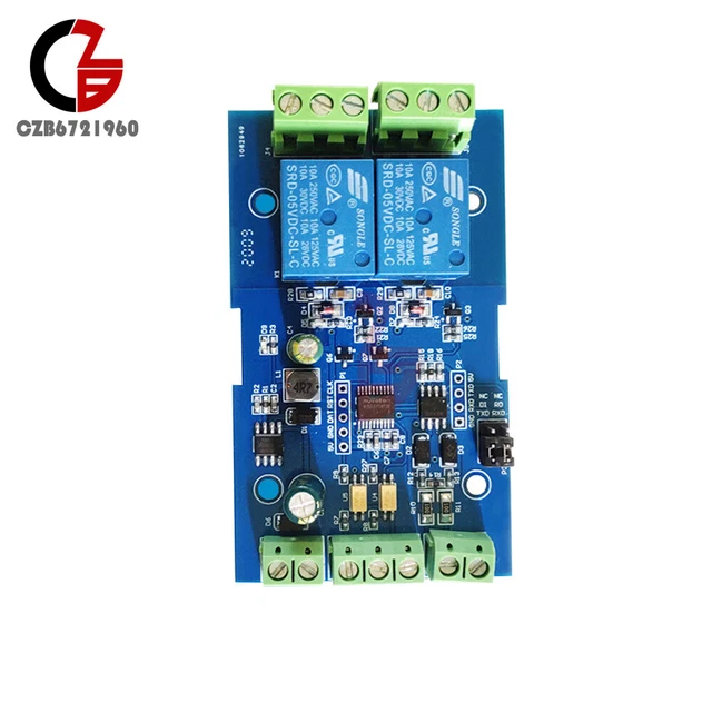 Modbus Rtu 2 Way 12v Relay Module Switch 2 Way Relay Output Rs485 Communication 1385 Picclick Au