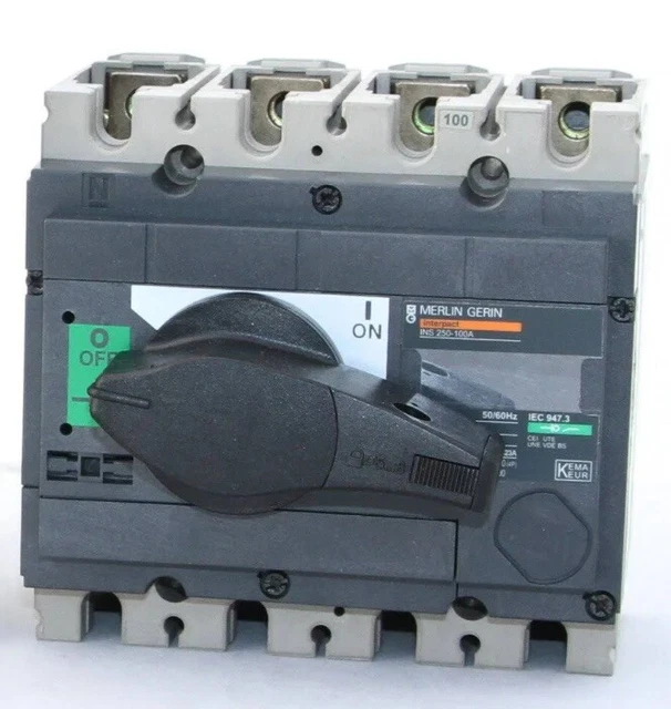 MERLIN GERINE -SWITCH disconnector, INS250, 250A, black rotary handle ...