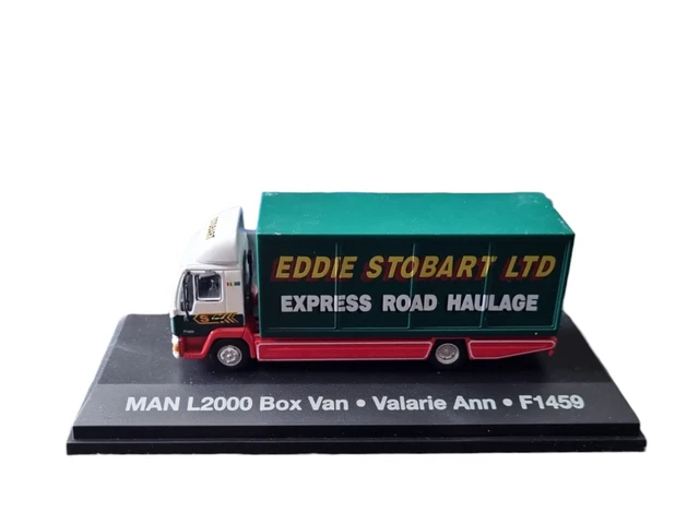ATLAS EDITIONS EDDIE Stobart MAN L2000 Box Van Valarie Ann F1459 ...