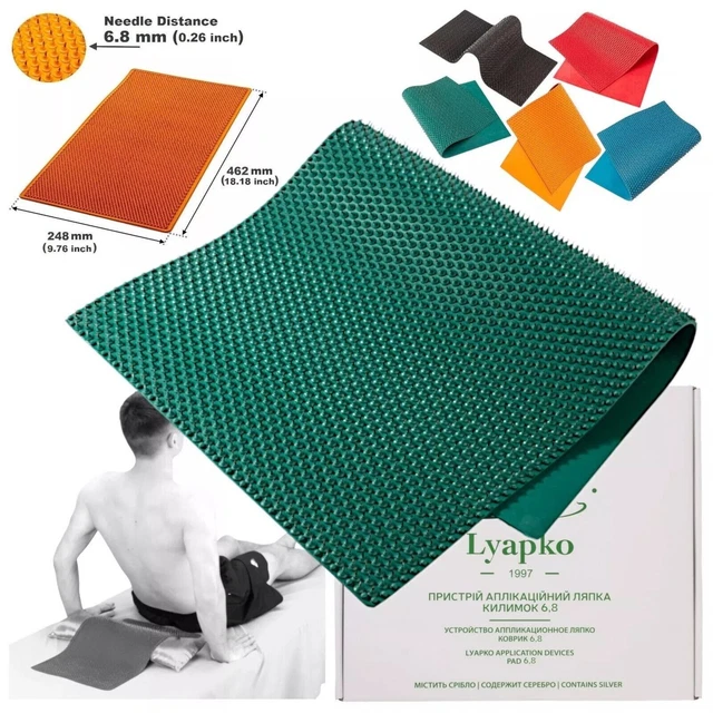 LYAPKO ACUPUNCTURE MAT Big Pad 6,8 Acupressure Applicator Massager ...