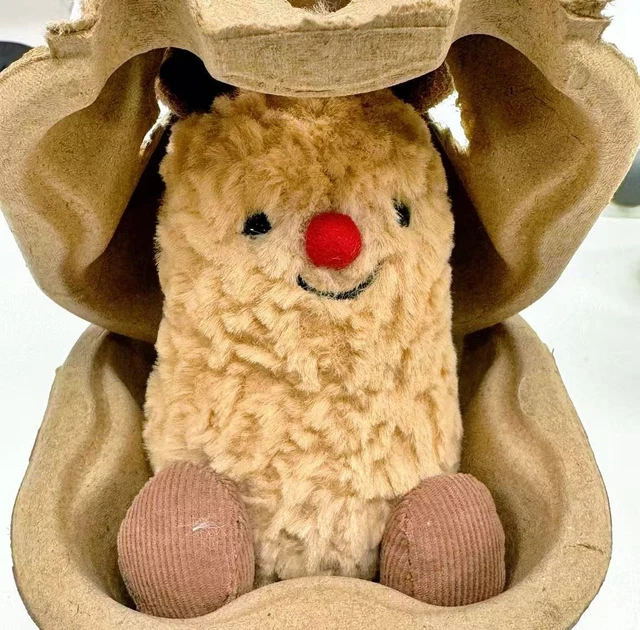 JELLYCAT AMUSEABLES PEANUT Reindeer Christmas Plush Toy Brand New with ...
